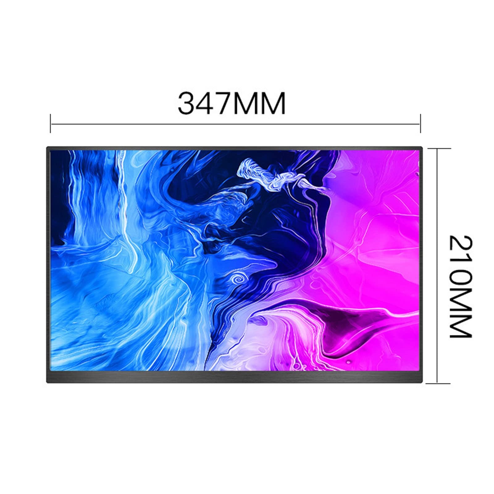 15.6 Inch 1080P Laptop Monitor with Smart Case and Built-in Speaker