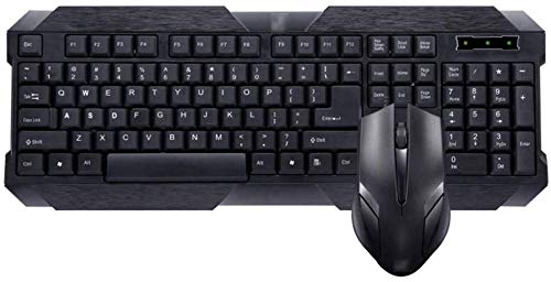 HJJWL Gaming Keyboard and Mouse, Keyboard and Mouse,Rechargeable Compact Quiet Full-Size Keyboard and Mouse Combo with Nano USB Receiver for Windows, Laptop, PC, Notebook