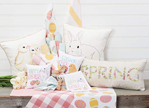 C&F Home Spring Ribbon Art Pillow 12 x 24 Green