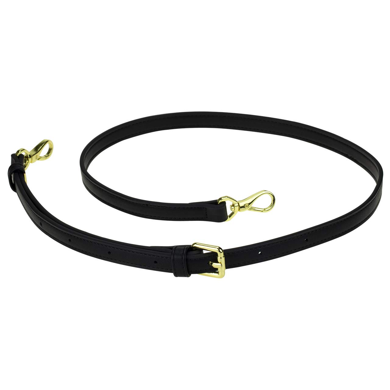 Allzedream Leather Purse Strap Replacement Crossbody Handbag Long Adjustable (Black)