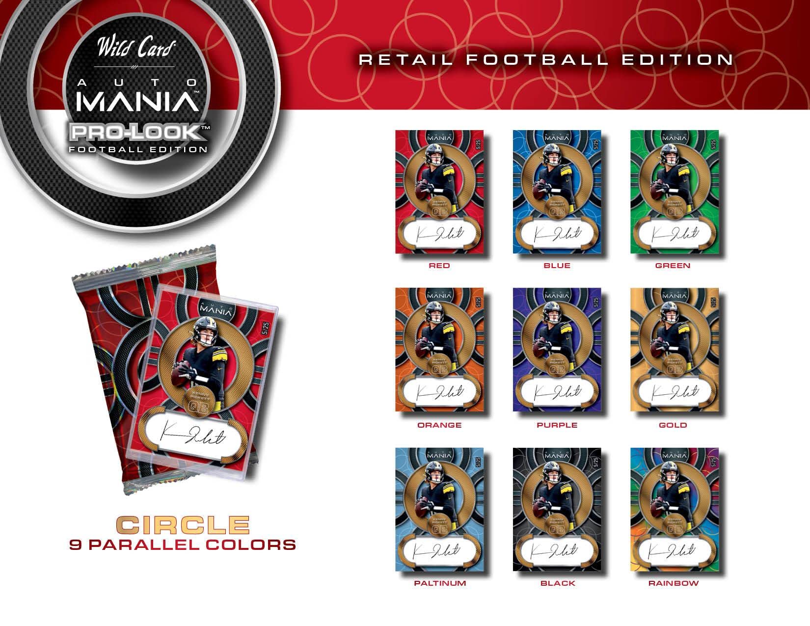 2022 Wild Card Auto Mania Pro Look Football Retail Edition Box Brock Purdy RC 4 Autographs Per Box