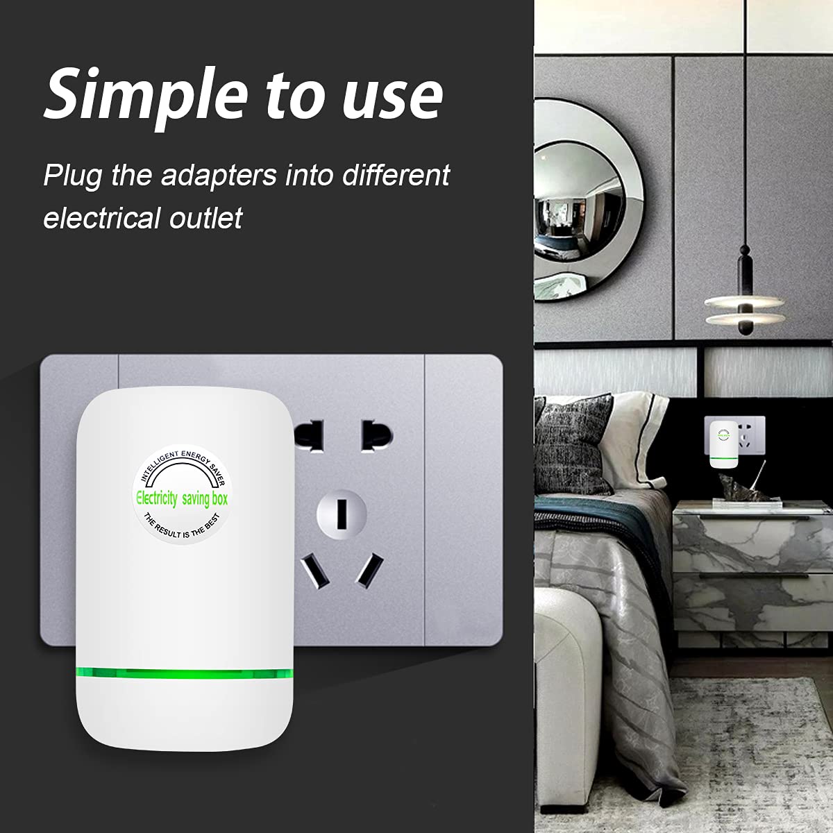 4 Pack Power Saver, Energy Saver, Household Power Saver, Power Saving and High Efficiency US Plug 90V-250V 30KW