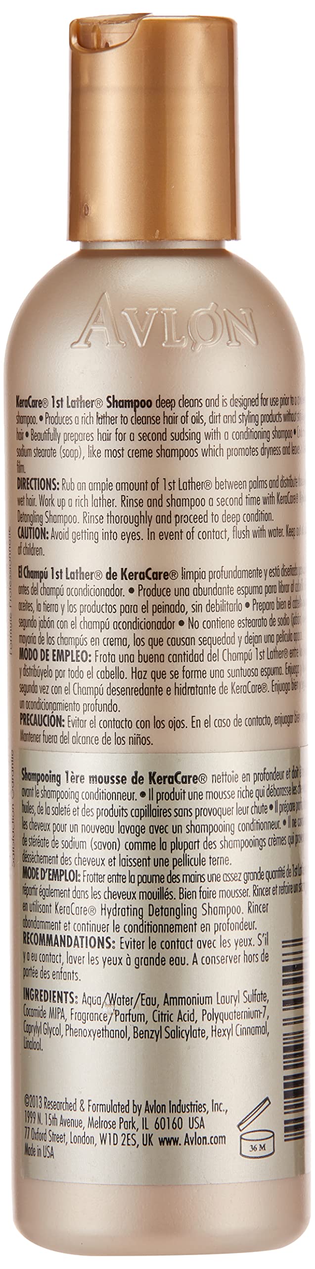 Avlon Keracare 1st Lather Shampoo, 8 Ounce