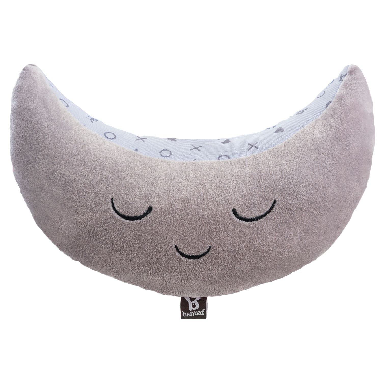 BENBAT Baby Travel Cushion, Children's Neck Cushion, Car Travel Pillow, Infant Head Support Pillow, Children's Cushion (4 Years), Gray