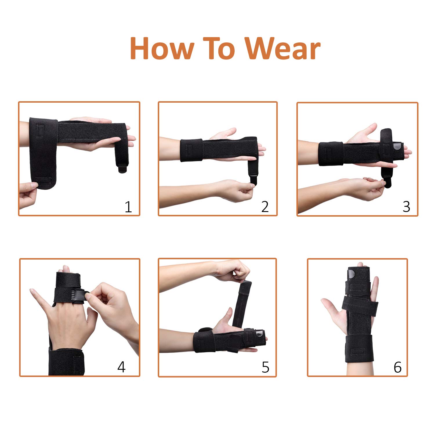 3 Finger Splint, Trigger Finger Splint, Finger Knuckle Immobilizer, Adjustable Finger Support Brace for Broken Joints, Sprains, Arthritis, Pain Relief, Tendonitis, Fits for Left or Right Hand