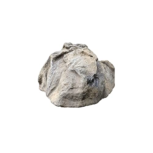 Backyard X-Scapes Fiberglass Painted Mock Faux Well Pump Cover Artificial Rock for Landscaping, Medium, Beige
