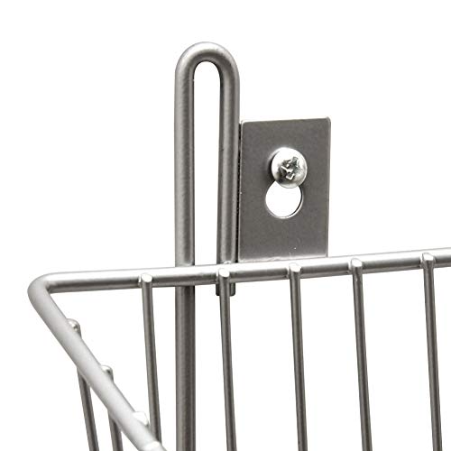 EZOWare 3 Tier Over the Door Rack / Wall Mount Storage Organizer Baskets, Hanging Shelves Set for Kitchen Bathroom Closet