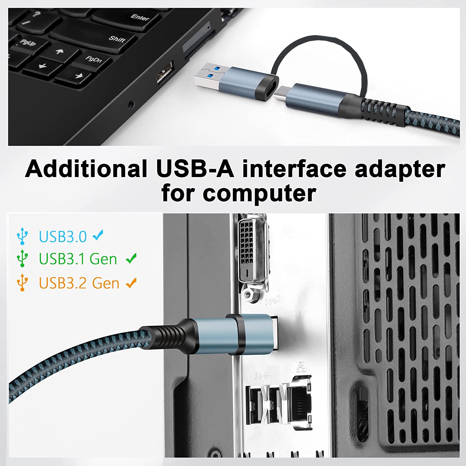 2023 Compatible with 20FT Oculus Quest 2/1 Link Cable,USB C High Speed Data Transfer&Fast Charging Cable for VR Headset and Gaming PC,Compatible for Quest 1&Quest 2,Virtual Reality Accessories Braided