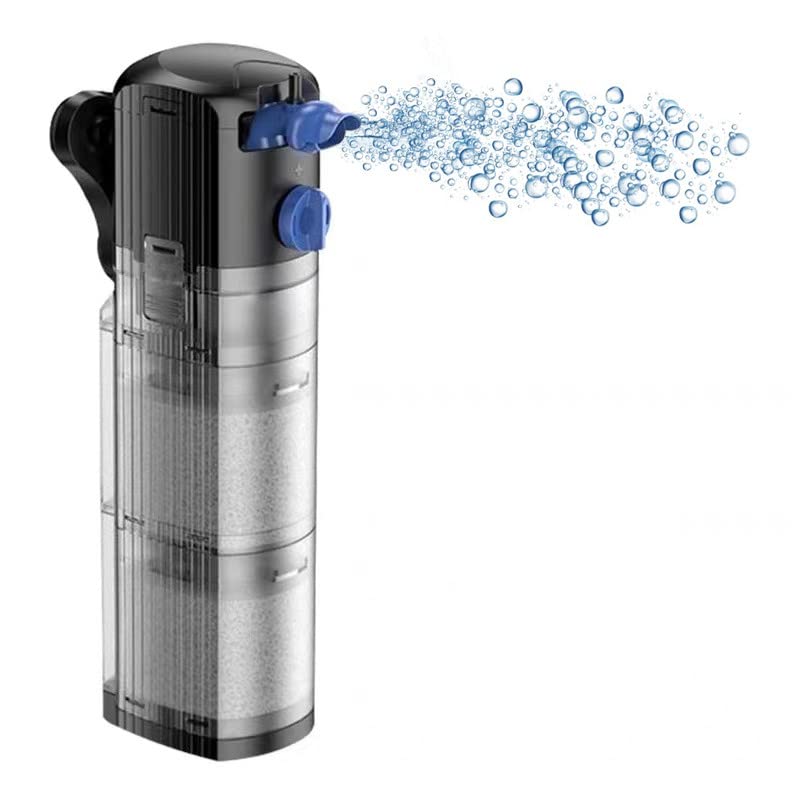 AQUA-ATL Aquarium Filter (for 40 to 160 Gal) Fish Tank Submersible Filter for Fish Turtle Reptitle Tank (8w Filter Up to 120 Gal)