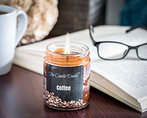 Coffee Scented Candle - 6 oz jar Candle - up to 40 Hour Burn - Hand Poured in Indiana