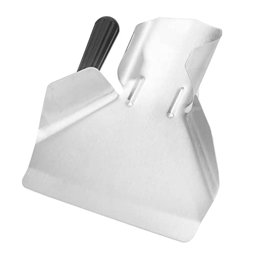 Bagger Food Grade Stainless Steel Commercial French Fry Scoop with Right Handle Multifunction Popcorn Bagger for Chips Popcorn
