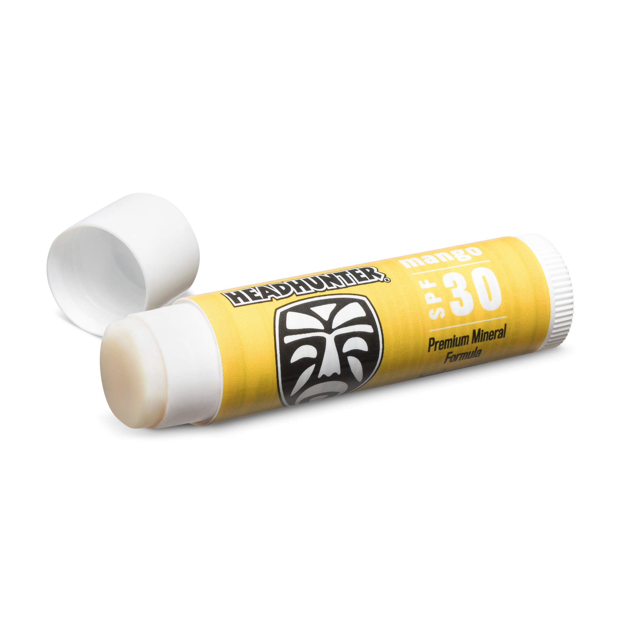 Headhunter Mango Sport Chapstick Sunscreen SPF 30, Natural Mineral Lip Balm For Sun Protection, Waterproof Lip Sunscreen For Ultra Sport Protection and Solar Defense, Reef Safe Sunblock Chap Stick (3 Pack)
