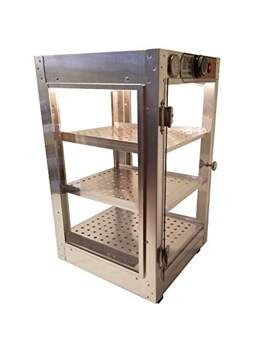 HeatMax 141424 Commercial Food Pizza Pastry Warmer Display with Delicious Sign