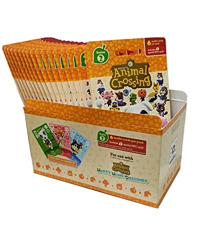 Animal Crossing Amiibo Cards Series 2 – Full Box (18 Packs) (6 Cards Per Pack/108 Cards)