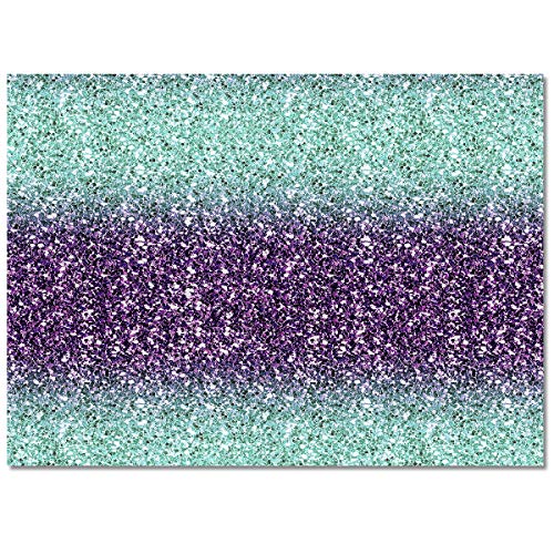 Fantasy Staring Non-Slip Area Rugs Room Mat- Purple and Teal Marble Home Decor Floor Carpet for High Traffic Areas Modern Rug Kitchen Mats Living Room Pads, 2'x3'