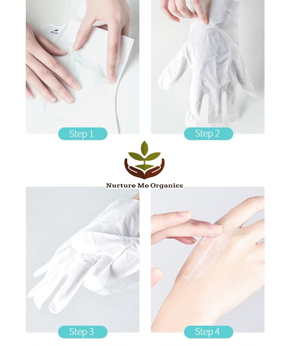 Mother's Day Gift Box Skincare Spa Set. Luxury Spa Gift Set with Hand Mask & Foot Peeling Mask for Working Hands Lotion Gift Set for Hardworking Women & Men! Moisturizing Healing Skincare Kit.