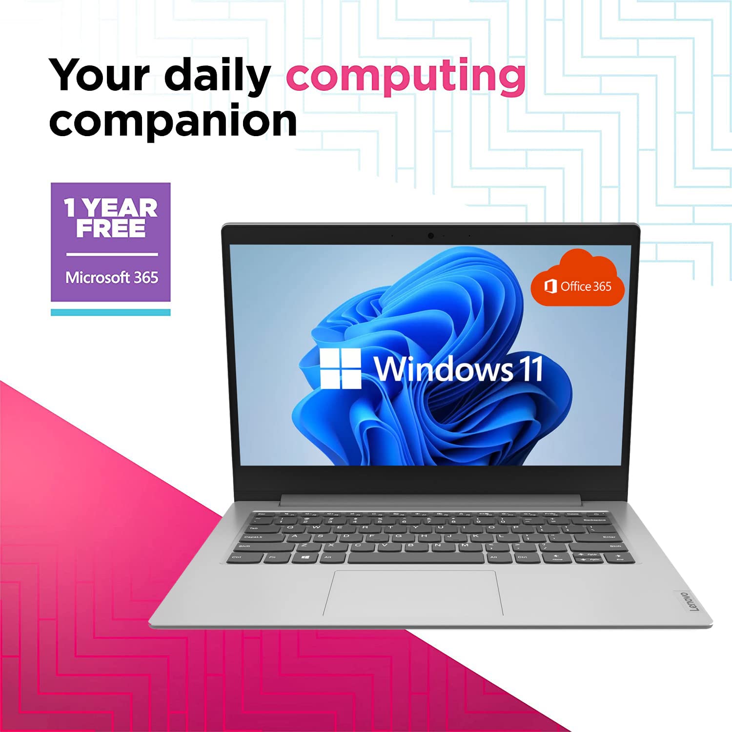 2022 Newest Lenovo IdeaPad 1 Laptop, 14" Anti-Glare Display, Intel Quad-Core Processor, Intel UHD Graphics, 4GB RAM, 128GB PCIe SSD, Windows 11 + Office 365 1-Year Subscription & Microfiber Cloth