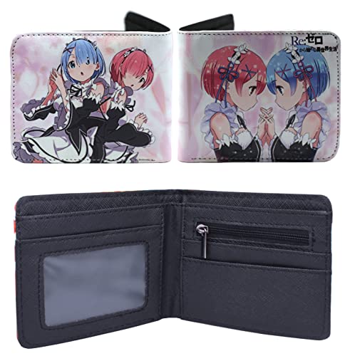 Amatensu Anime Characters Natsuki Subaru wallet Emilia wallet Ram wallet Rem wallet I