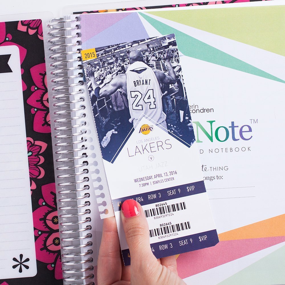 2015 Erin Condren Designer Accessories - Planner Clear CoilClip Connectors (Set of 6) 4"