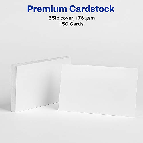 Avery Printable 3" x 5" Cards, 150 Blank Index Cards - Great for Recipe Cards and Flashcards & Printable Business Cards, Laser Printers, 250 Cards, 2 x 3.5