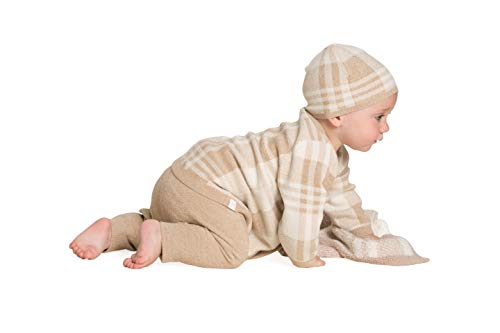 Barefoot Dreams CozyChic Ultra Lite Plaid Baby Bundle, 4 Pcs, Cream, 6-12m