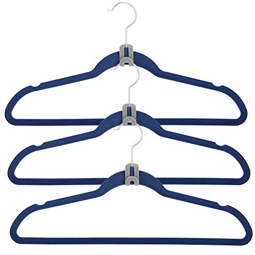 Mlici Cascading Mini Hooks for Hangers, Grey Clothes Hanger Connector Hooks, 60 Pcs Heavy Duty Space Saving Clothes Hanger Connector Hooks for Closet
