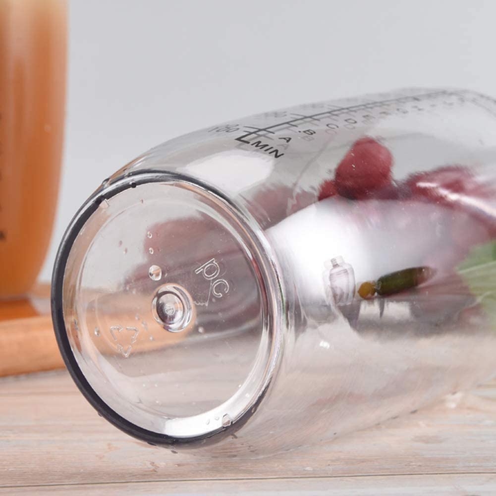 4 Pcs 700CC/24Oz Plastic Cocktail Shaker Drink Mixer Hand Shaker Cup with Scales Transparent(4, 700cc)