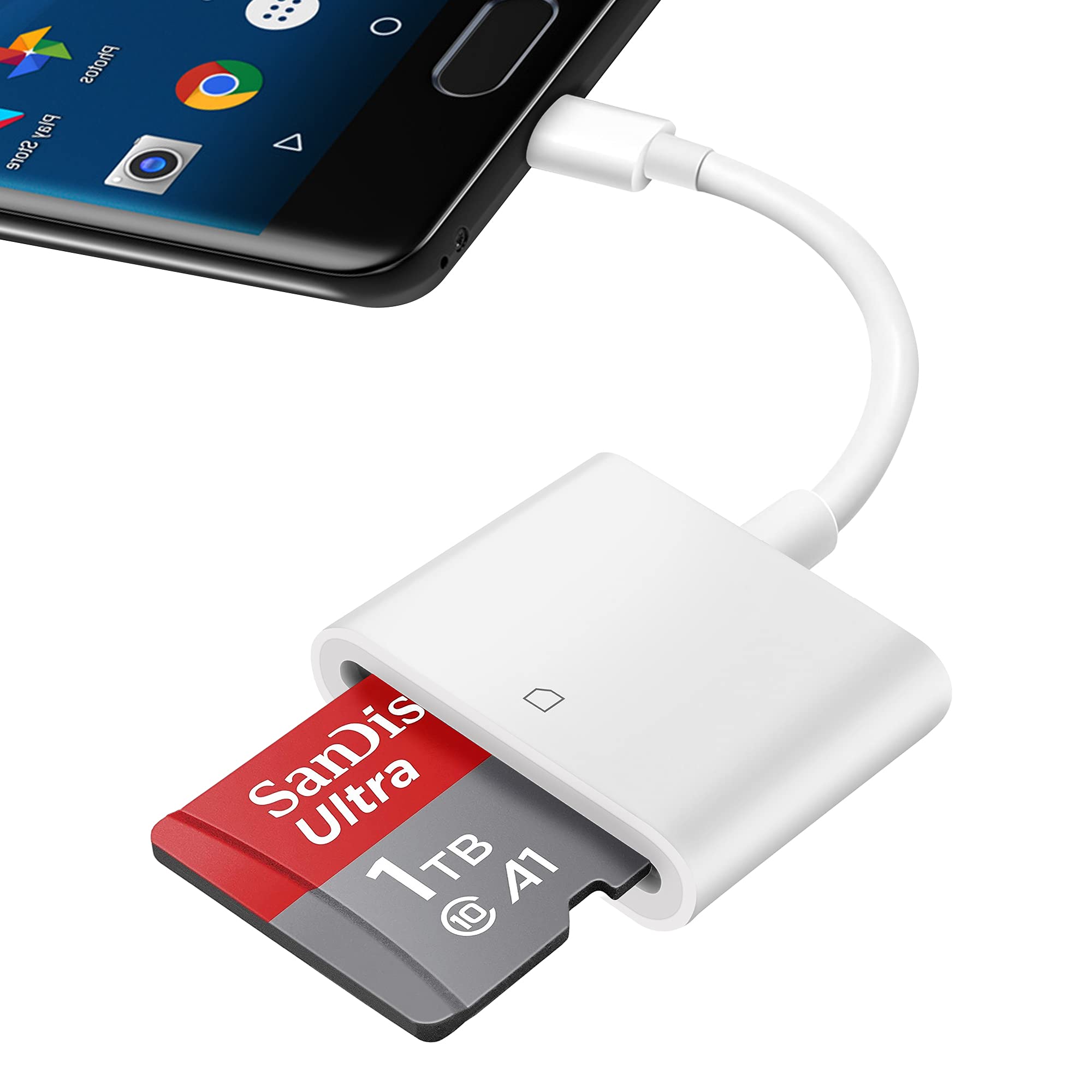 USB C SD Card Reader, Type C SD Card Adapter SDHC Memroy Card Reader Compatible with iPhone 15 Pro Max, iPad Pro/Air/Mini, Mac, Samsung Galaxy S24/S23/S22 and More USB-C Devices