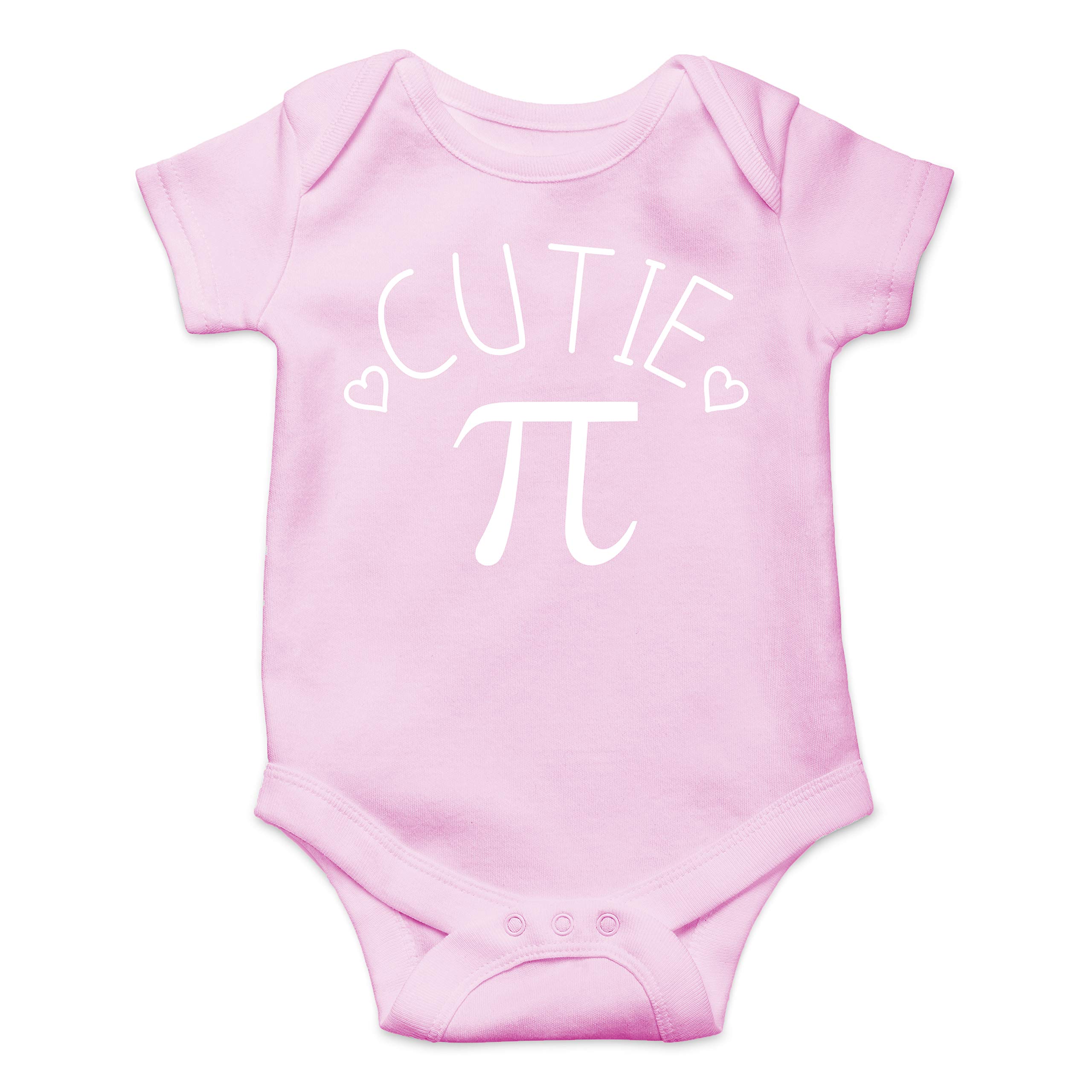 Cutie Pie - Funny Baby Essentials Bodysuit - Cute Baby Boy Clothes Newborn Girl Romper Outfit (Newborn, Pink)