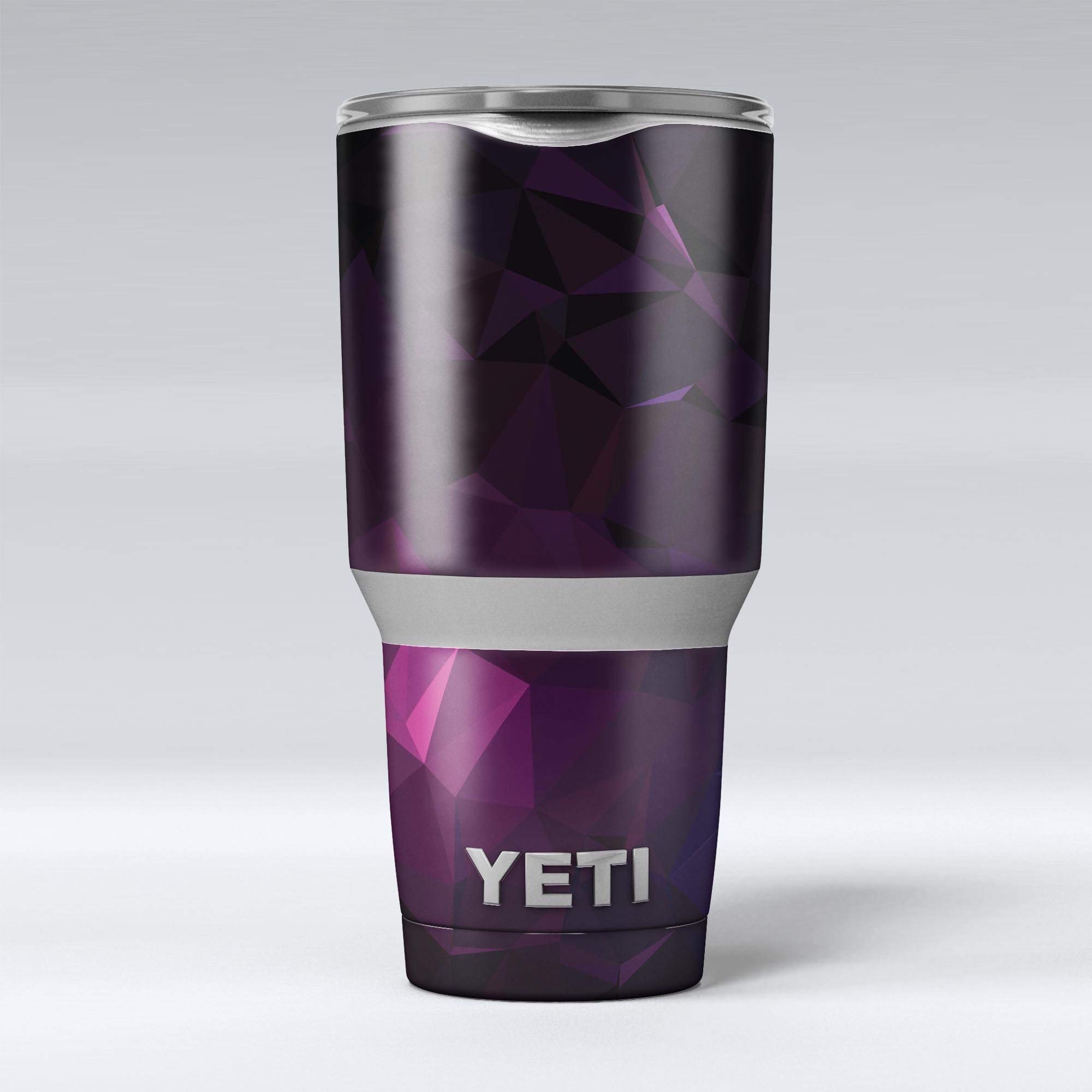 Design Skinz Pink Geometric V10 - Skin Decal Vinyl Wrap Kit Compatible with The Yeti Rambler Cooler Tumbler Cups
