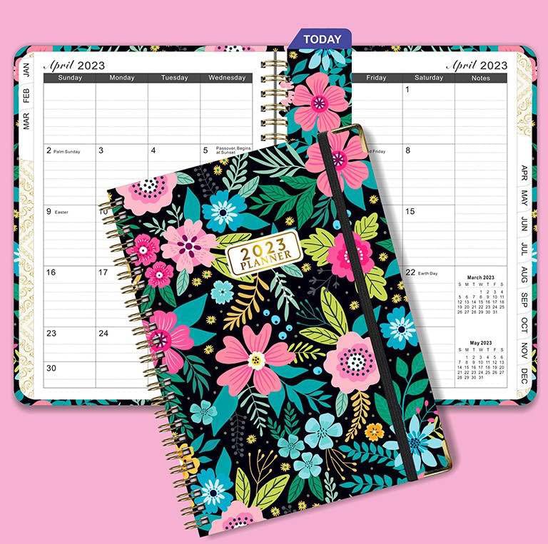 2023 Planner - Weekly & Monthly Planner 2023, January 2023 - December 2023, 8.4”x 6.2”, Planner 2023. Green