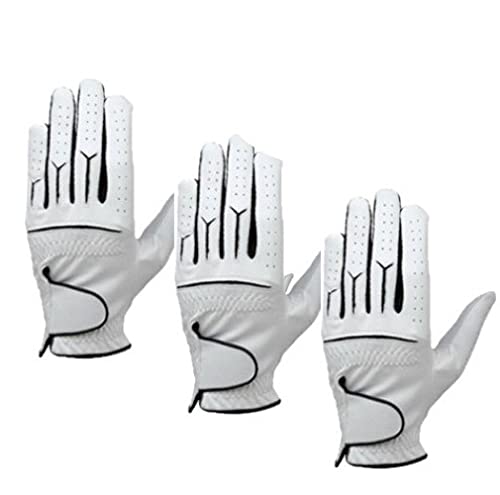 3 Mens DuraGrip Cabretta Golf Gloves (Left) (4XL)