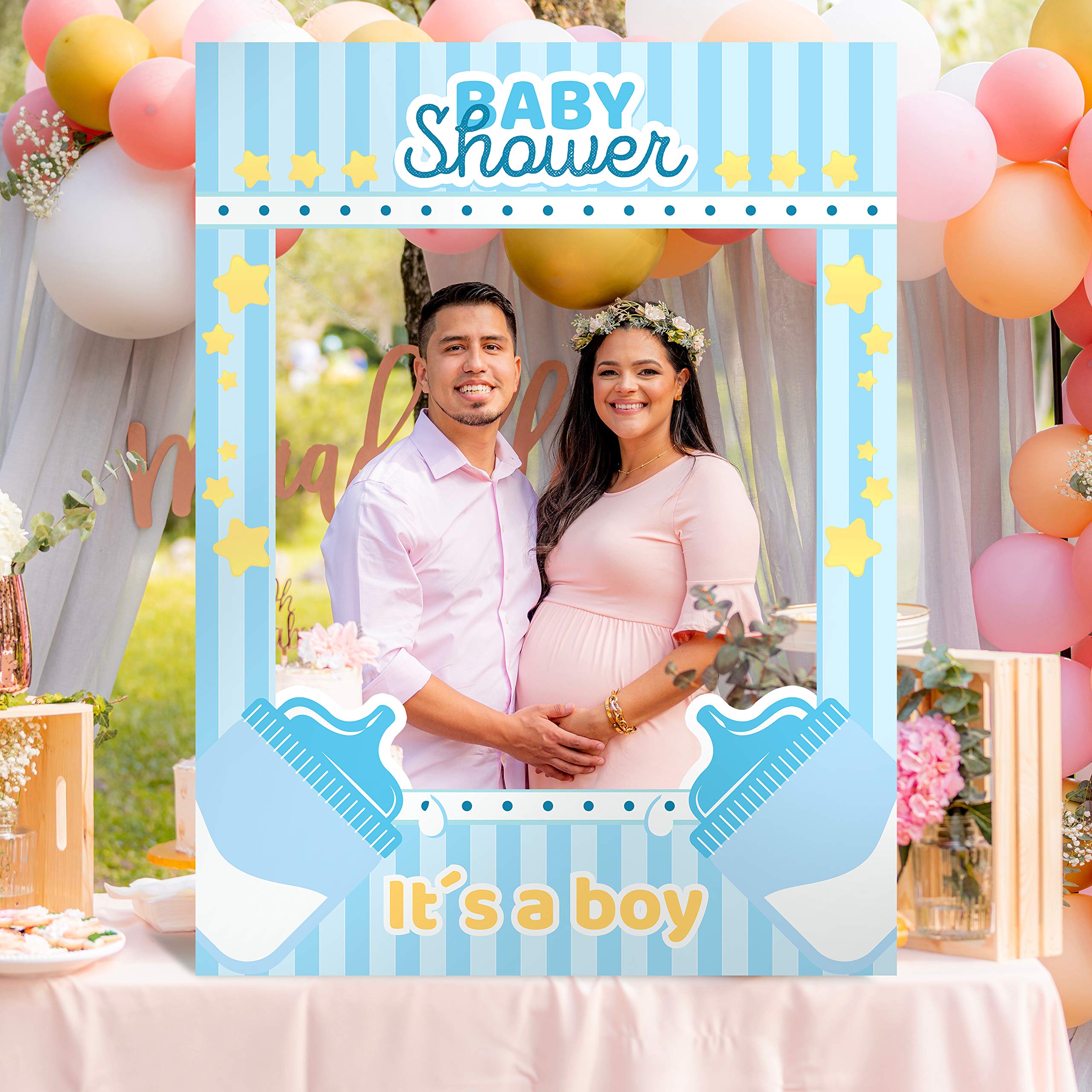 BannerBuzz Custom and Standard Selfie Frames, 890 GSM 5mm Non-Reflective Corflute Material, 600 DPI Direct UV Printing on Substrate, for Parties Photo Booth Events (Theme 2, 36" x 48")