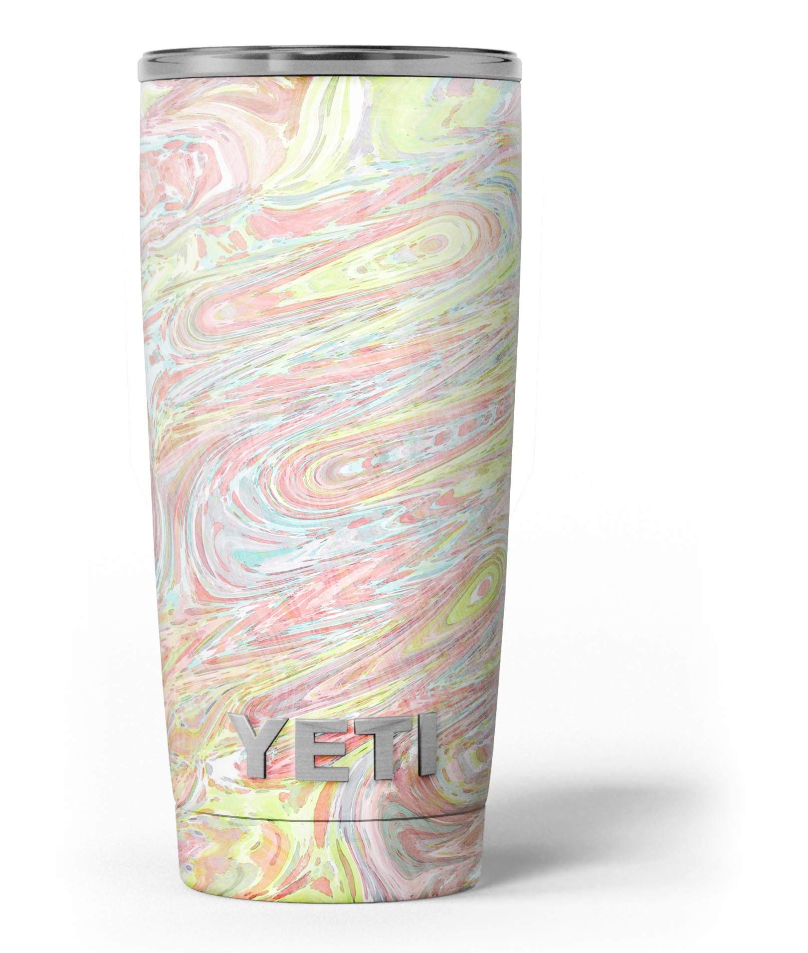 Design Skinz Slate Marble Surface V36 - Skin Decal Vinyl Wrap Kit Compatible with The Yeti Rambler Cooler Tumbler Cups