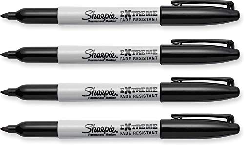 Sharpie Extreme Permanent Markers, Black, 4-Count - Limited Edition