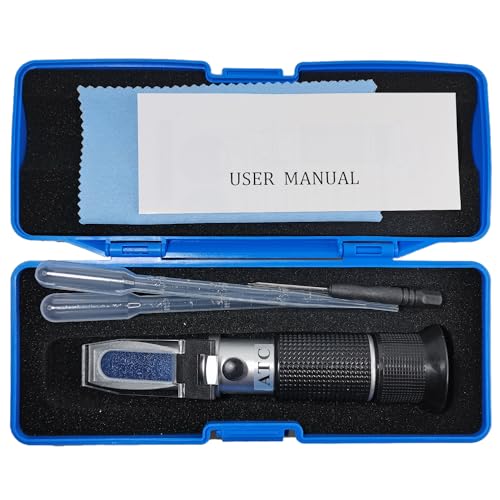 3-in-1 Antifreeze Tester in Fahrenheit Scale for Checking Freezing Point and Concentration of Ethylene Glycol or Propylene Glycol Based Automobile Antifreeze Coolant, Also for Battery Acid Condition