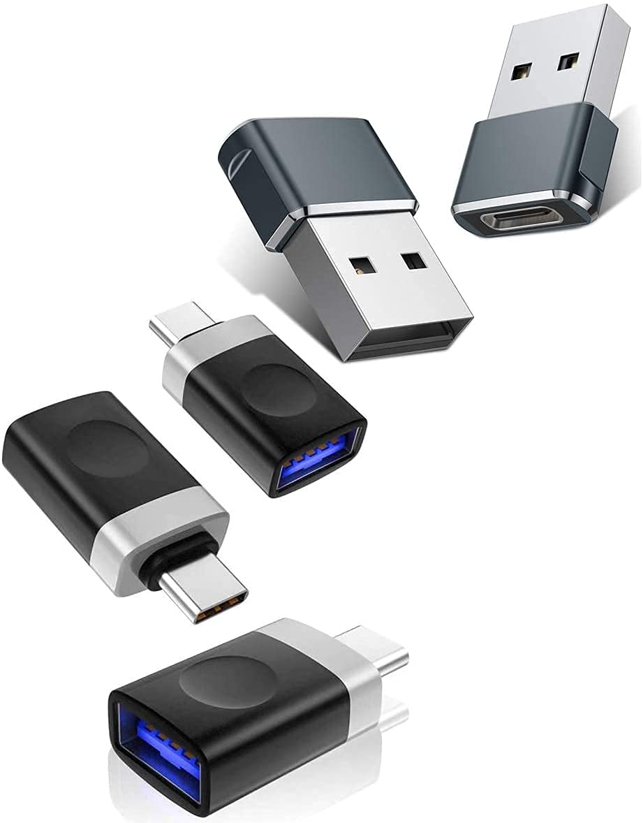Basesailor USB C Female to A Male Adapter, Compatible with iPhone 11, 12 Mini, Pro Max, iPad Air 4, Samsung Galaxy Note 20, 21 Plus, Ultra (2 Adapters)