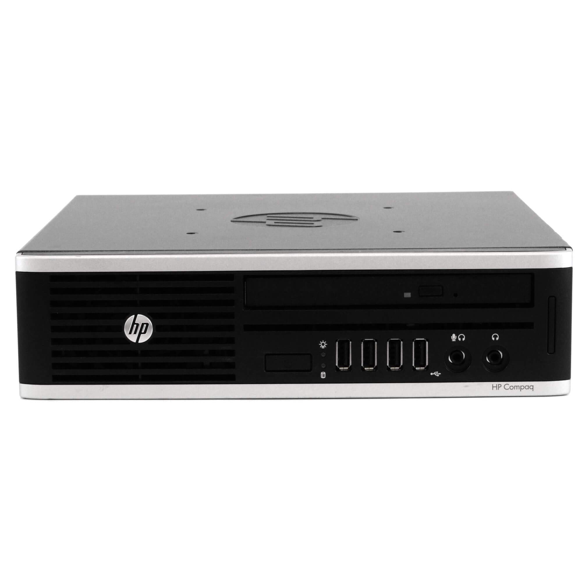 HP Compaq 8200-USFF, Core i5-2400S 2.5GHz, 8GB RAM, 240GB Solid State Drive, DVD, Windows 10 Pro 64bit, (Renewed)