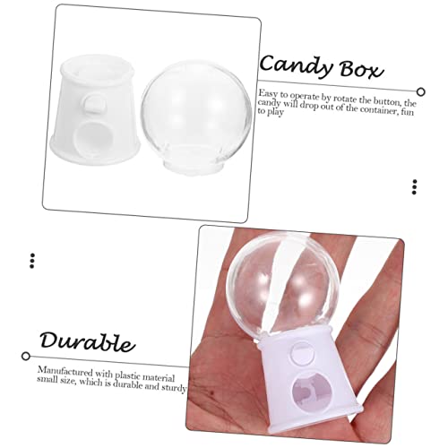Abaodam 8pcs Mini Machine Cake Favor Boxes for Wedding Mini Vending Machine Money Coin Bank Mini Gumball Machine for Kids Cake Topper Decor Gumballs Machines for Candy