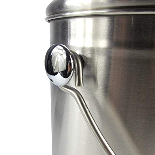 Abakoo 1.6 Gallon Compost Bin Indoor Countertop Kitchen Composter Bin 304 Stainless Steel Waste Pail Kitchen Bin Pail - Includes 4 Filters