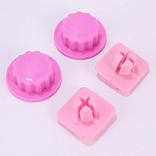 POPETPOP Rabbit Litter Box Plastic Small Animal Litter Potty Trainer Corner Box Pet Training Toilet for Hamster Gerbil Bunny Chinchilla Guinea Pig Ferret Pink