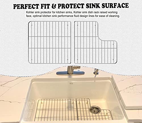 ๐ฎ๐ฌ๐ฎ๐ฏ ๐๐ฅ๐๐ง๐๐๐๐ K-6639-ST Sink Rack Replacement for Kohler Whitehaven Bottom Basin Rack 6639-ST, K-6488 and K-6489 Stainless Steel Sink Protector Accessories