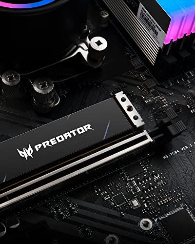 acer Predator GM7000 1TB NVMe Gen4 Gaming SSD, M.2 2280, Compatible with PS5, PCIe 4.0 Internal PC Solid State Hard Drive Up to 7400MB/s - BL.9BWWR.105