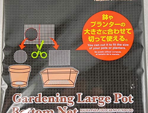 3 Sheets Plastic Drainage Mesh/Screen/Net for Bonsai Pot - 7.8"x 11.8" Black