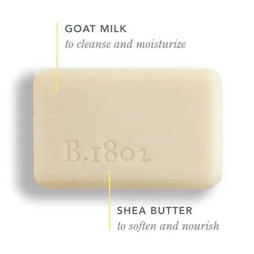 Beekman 1802 Goat Milk Body Soap Bar, Fig Leaf - Scented - 9 oz - Nourishes, Moisturizes & Hydrates - 100% Vegetable Soap with Lactic Acid - Good for Sensitive Skin - Cruelty Free