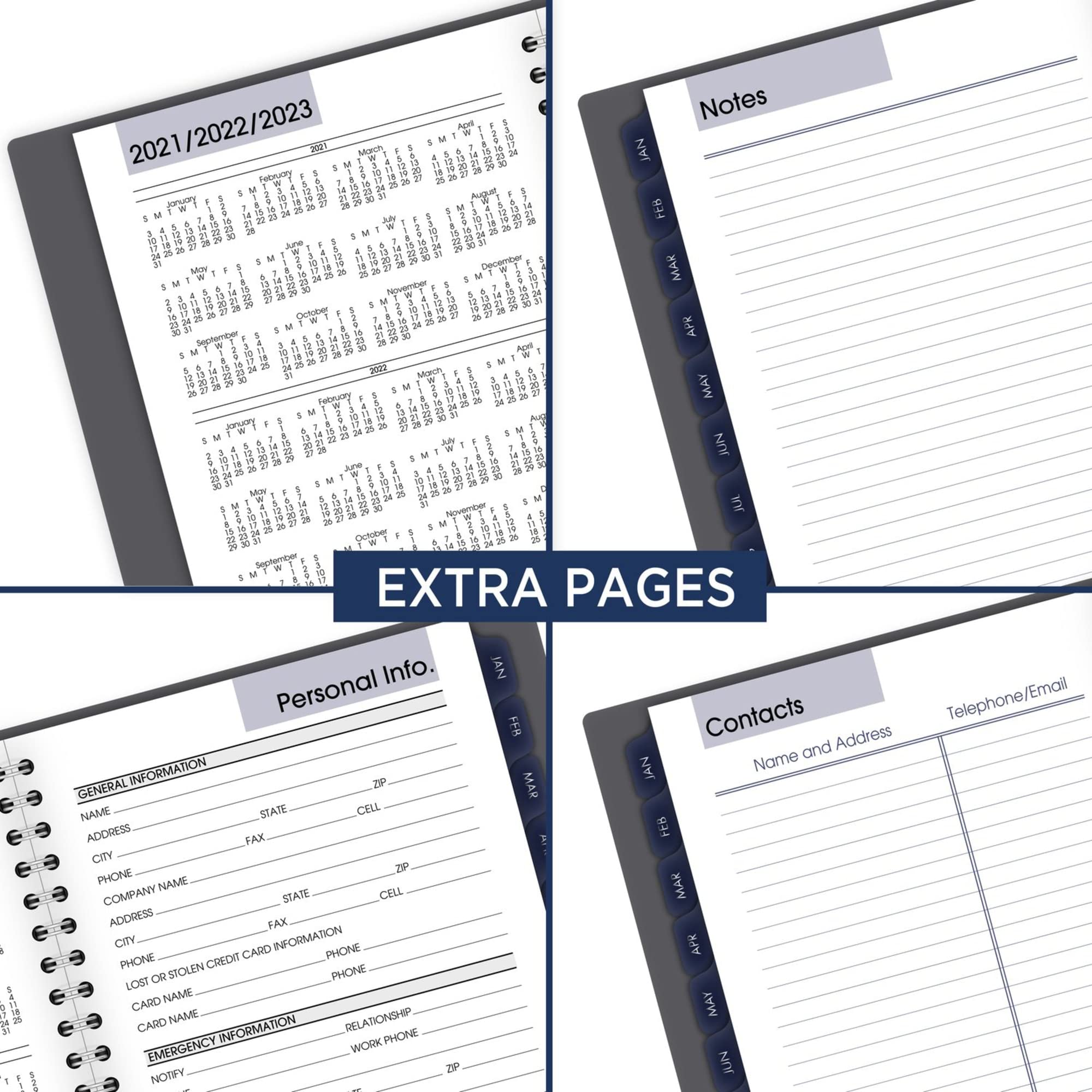 2022 Weekly & Monthly Planner by AT-A-GLANCE, 5" x 8", Small, Wirebound, DayMinder, Gray (GC20007)