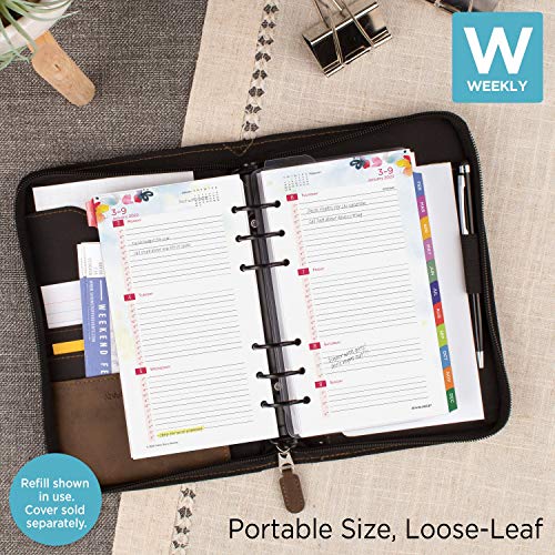 2022 Weekly & Monthly Planner Refill by AT-A-GLANCE, 53122 Day-Timer, 3-3/4" x 6-3/4", Size 3, Kathy Davis (KD71-285Y)