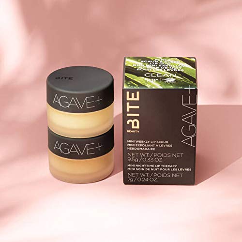BITE BEAUTY Agave+ Nighttime Mini Scurb & Sleep Lip Duo