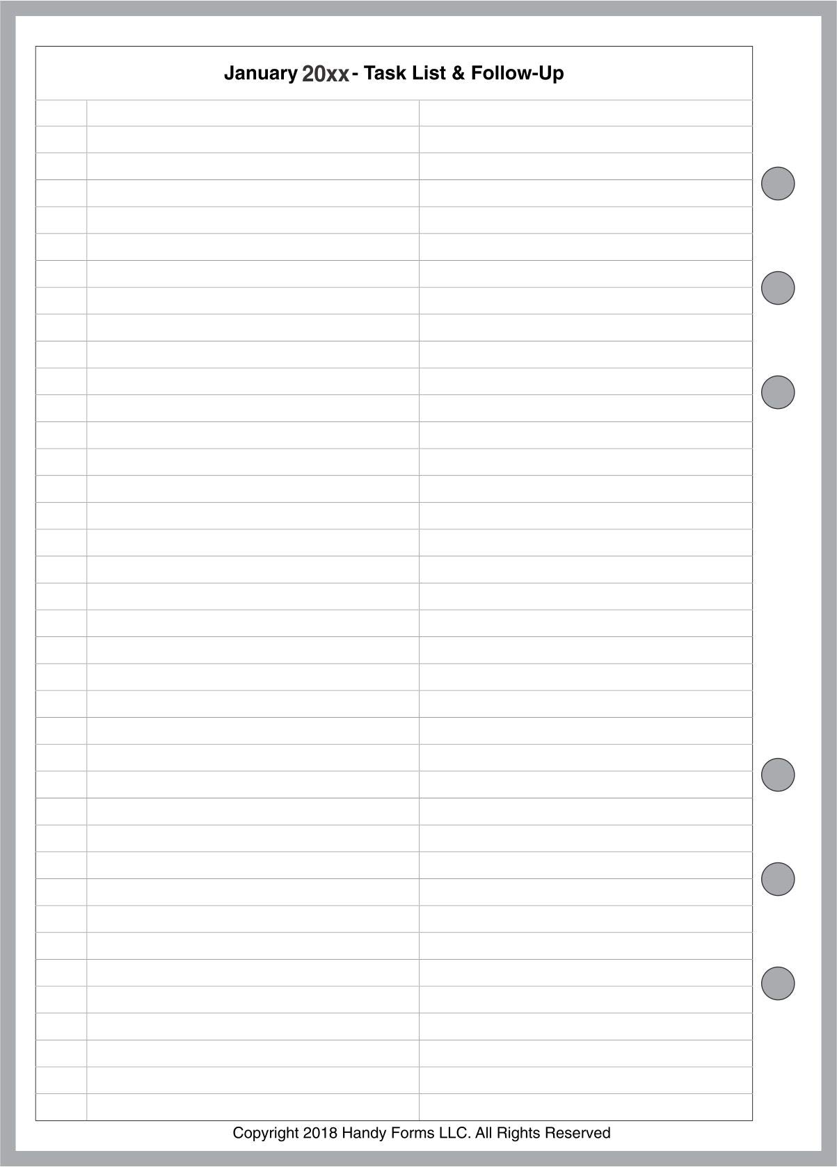 2022 Monthly Planner for A5 Size notebooks by FiloFax, Kikki-K, and Others. 4 Pages per Month, with tabs. Months can be Separated. Week Starts Monday. No Lines.