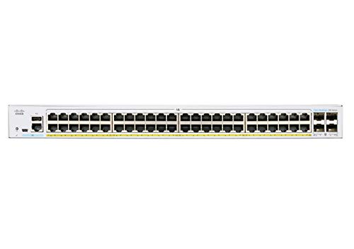 Cisco Business CBS250-48P-4X Smart Switch | 48 Port GE | PoE |4x10G SFP+ | Limited Lifetime Protection (CBS250-48P-4X)